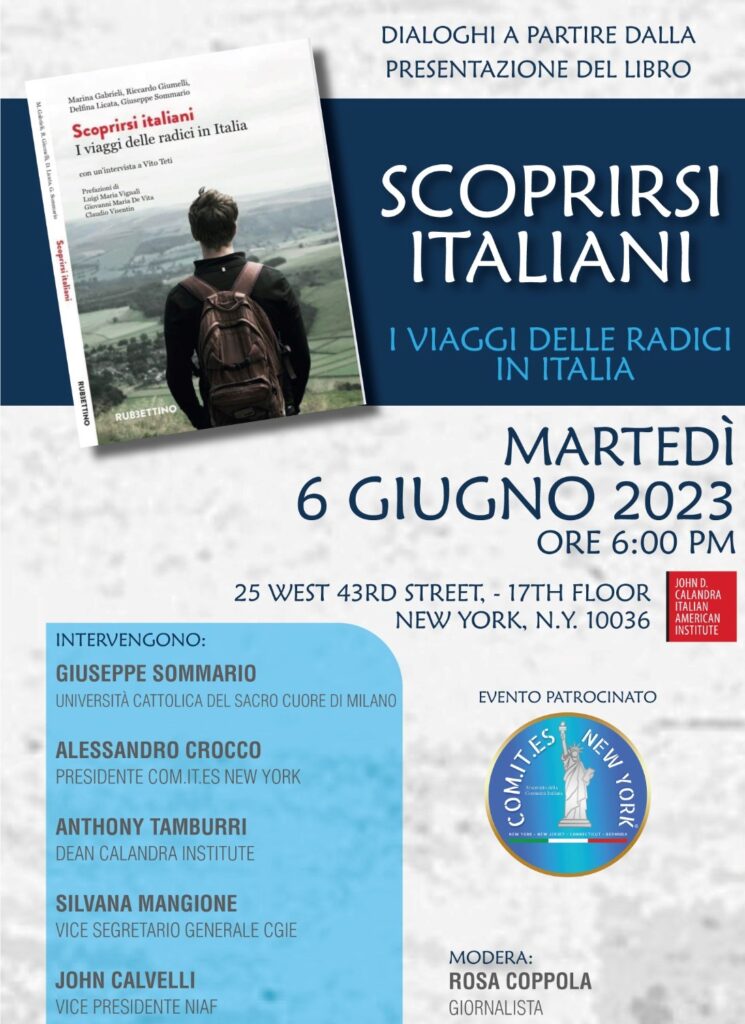 Book Presentation of Scoprirsi Italiani: I viaggi delle radici in ...